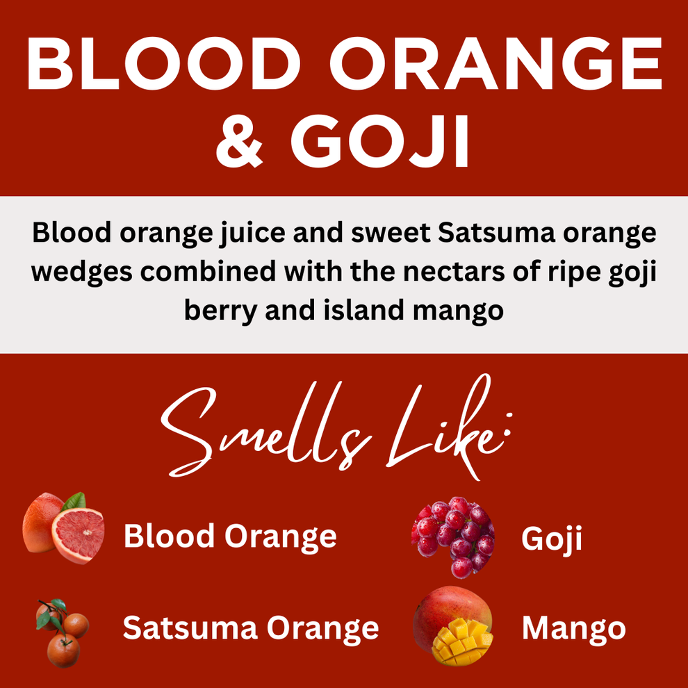 Blood Orange & Goji Scented Hand-Dipped Charcoal Incense Sticks – Black ...